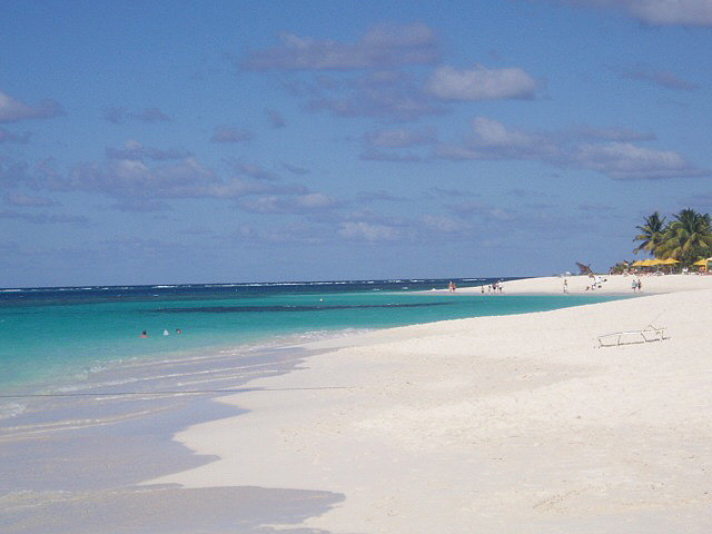 Beach locations and scouting for white beaches in the Caribbean